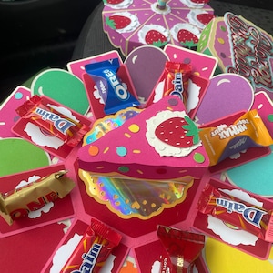 BIRTHDAY CAKE 3D SVG Explosion Box Instant Download Project for Cricut ...