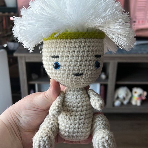 Amigurumi Baby Dandelion Crochet Pattern, Crochet Flower Doll, Fake ...