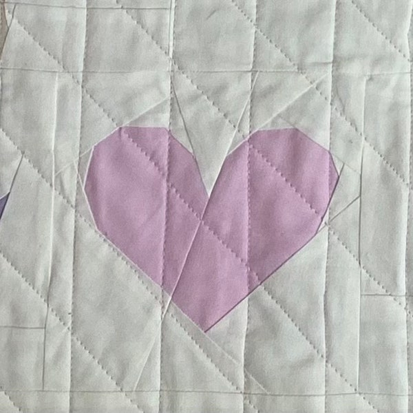 Heart Paper Piecing Pattern, PDF - Etsy