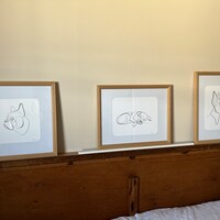 PITBULL DOG Mom Art Print Animal Line Art Pit Bull Dog - Etsy Australia