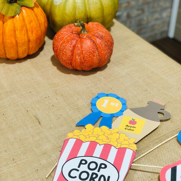 Printable County Fair Photo Booth Props - Fall Festival Photobooth ...