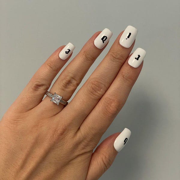 Fall Pumpkin & Leaf Nail Design Beige and Autumn Colors, Fall Press on ...