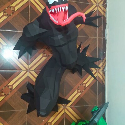 Venom Papercraft , PDF Template, DIY 3d Model, FanArt, Paper Sculpture ...