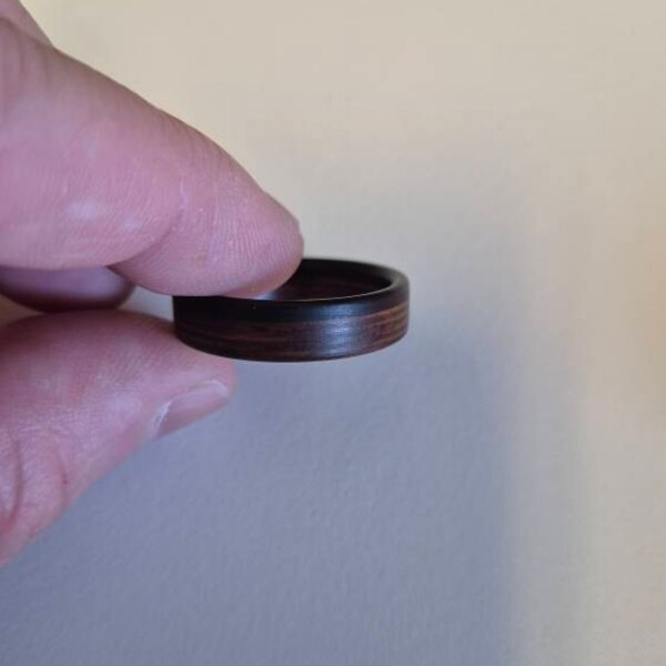Walnut Wood Ring Bentwood Ring Wooden Wedding Band Wood Ring American ...