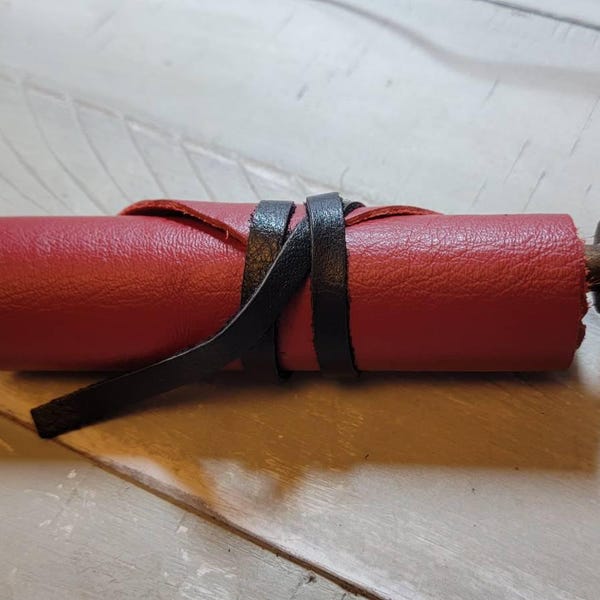 Leather Mini Pocket Scroll Parchment COLORS - Etsy