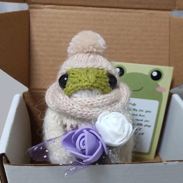 Plush Frog, Amigurumi Frog, Knitted Frog, Amigurumi Doll, Crochet Frog ...
