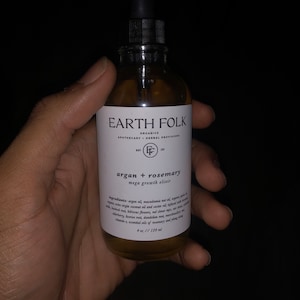 Rosemary Hair Oil Argan Rosemary Mega Growth Elixir, Hair Growth Serum ...