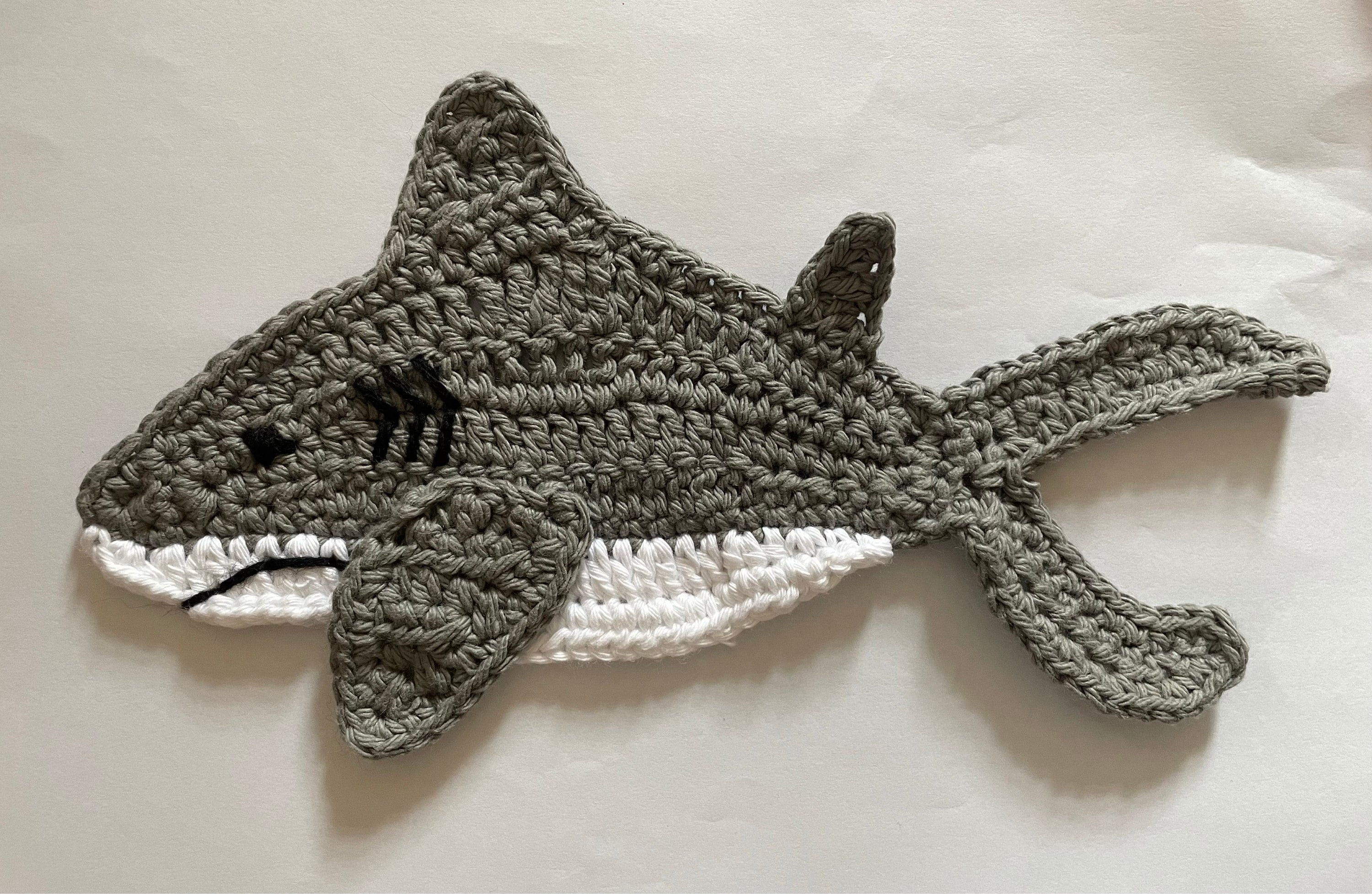 Crochet Pattern - INSTANT PDF DOWNLOAD - Crochet Shark Pattern - Shark ...