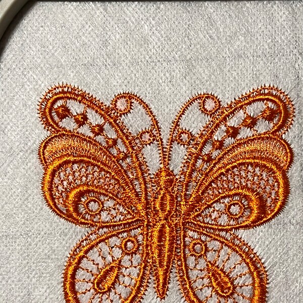 Machine Embroidery FSL Butterflies. 5 Designs. Free Standing Lace. 4 X ...
