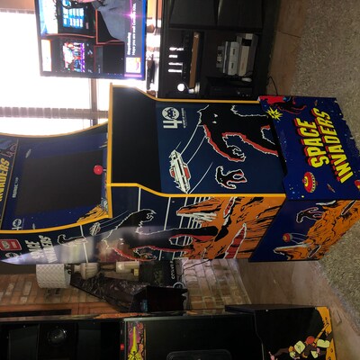 Space Invaders Arcade 1up Cabinet Riser Sides Graphics Decals Stickers ...