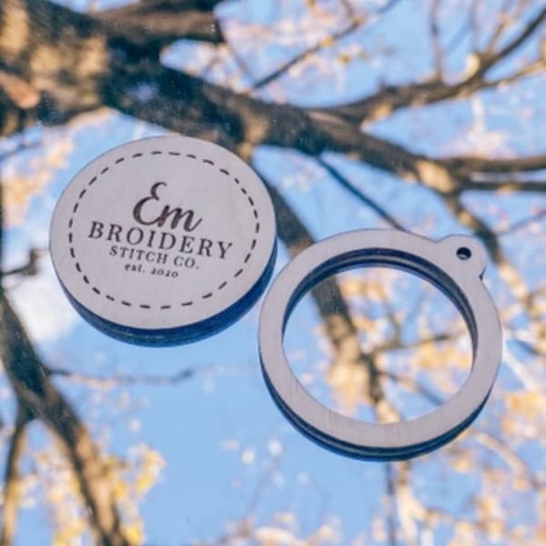 PACK OF 10 Mini Wooden Embroidery Hoops, Mini Round Wooden Hoops, Mini ...