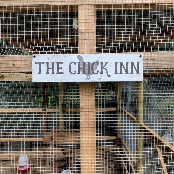 Chicken Coop Sign - the Chick Inn - Backyard Chicken - Chicken Coop ...