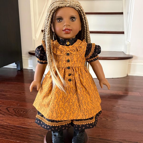 Retro Depression Era 1930's-1940's Pleated Doll Dress Handmade to Fit ...