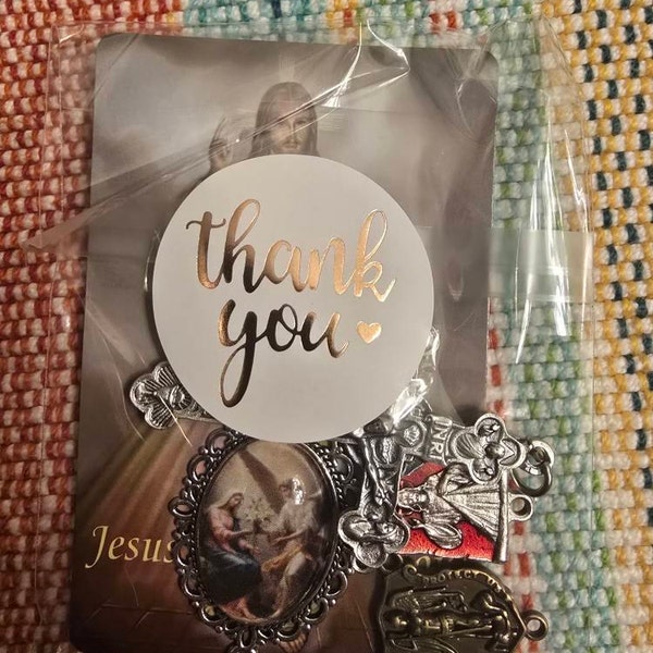 Trinity Jesus God and Holy Spirit Crucifix Set of 2 Medium Size Crosses ...