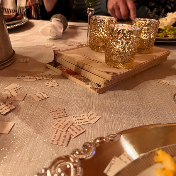 200 Pieces Book Page Confetti | 5/8" | Book Page Table Scatter | Book ...