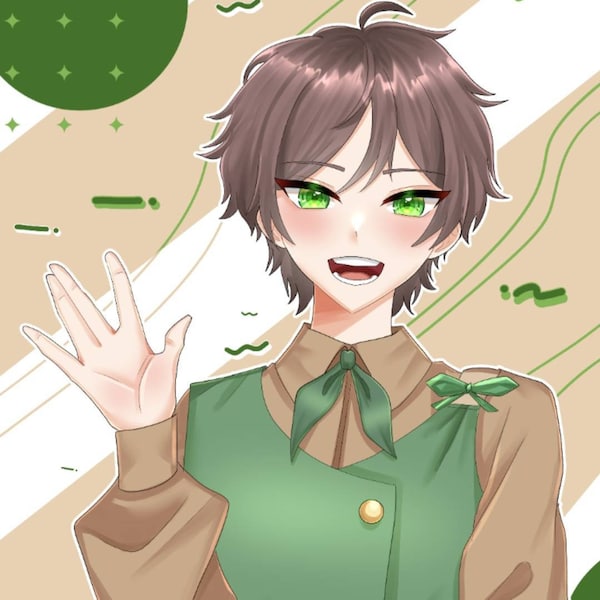 Custom Cute Animated Vtuber Logo, Twitch or Kick Streamer, Animated ...