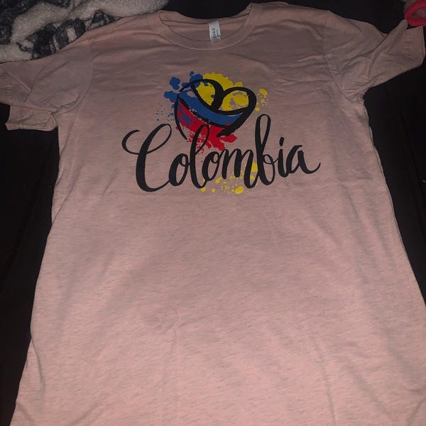 Beautiful Love Colombia National Flag Art Colors Heart Silhouette ...