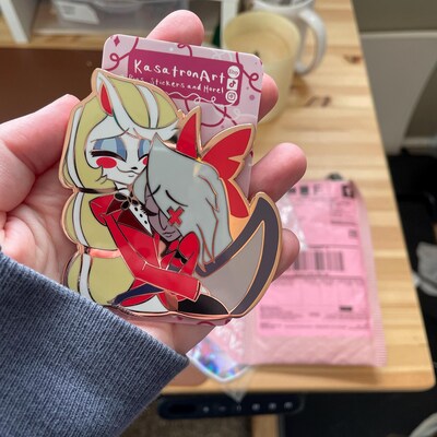 Hazbin Hotel Charlie & Vaggie Enamel 2nd Run Pin 3 Chaggie 2 Variants ...