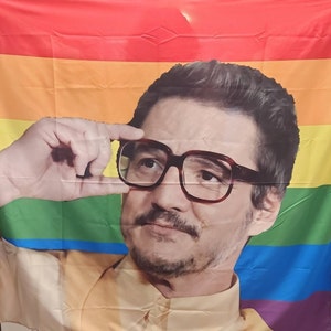 Pedro Pascal American Flag Pedro Pascal Wall Tapestry in Daddy - Etsy