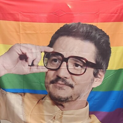 Pedro Pascal American Flag Pedro Pascal Wall Tapestry in Daddy - Etsy