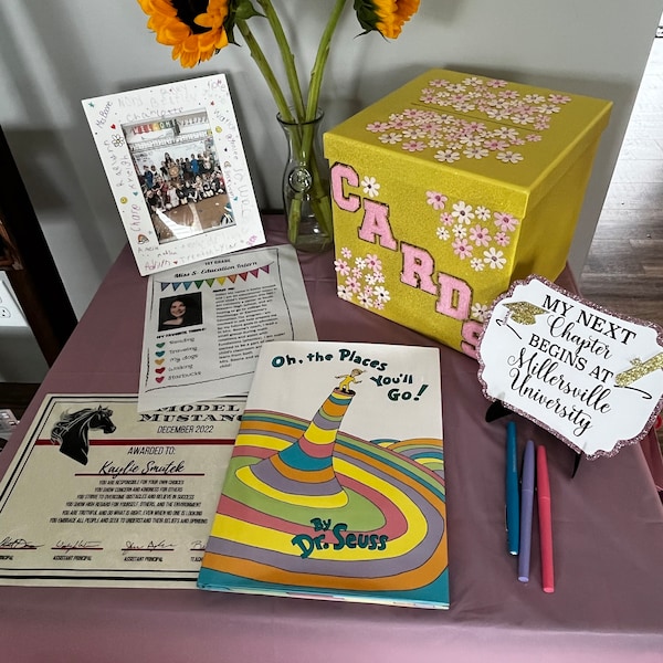 5”x7” My Next Chapter Begins at | Graduation Table Sign | Table Sign ...