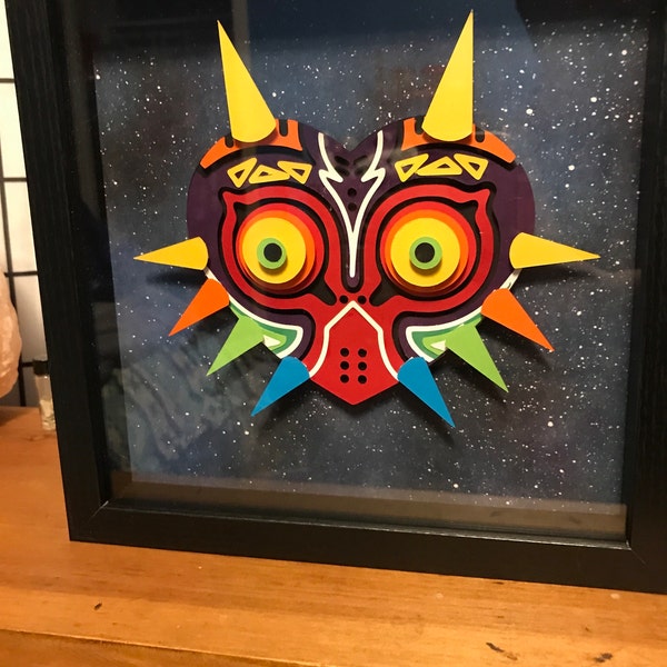 Legend of Zelda: 3D Master Sword Shadowbox | 3D Paper Art | Framed Wall ...