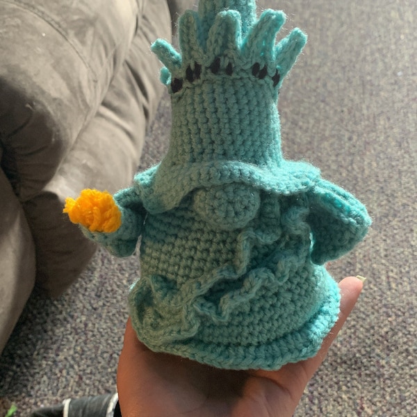Statue of Liberty Gnome Crochet Pattern, Independence Day Gnome, Fourth ...