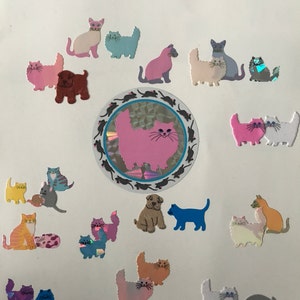 Vintage Sandylion Pearly Animals Maxi Sticker Sheet 80's | Etsy