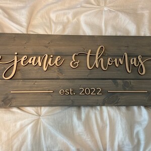 First Name Sign Wedding Gift Girlfriend Gift Boyfriend - Etsy