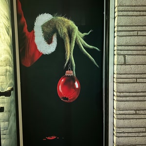 Grinch Decor Christmas Door Covers Grinch Door Decor Grinch Decorations ...