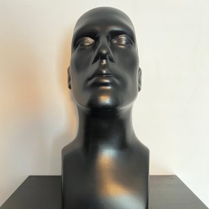 Artistic Vintage Fiberglass Adult Female Smiling Costume Mannequin Head ...