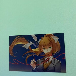 Just Monika Print / Doki Doki Literature Club | Etsy