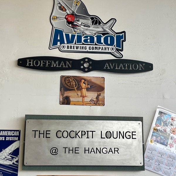 Personalized Metal Prop, Aviation Propeller, Gift for Pilots, Airplane ...