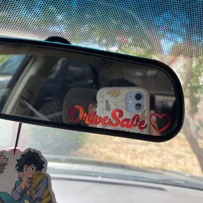 Drive Safe Vinyl Decal for Rear View Mirror - Etsy