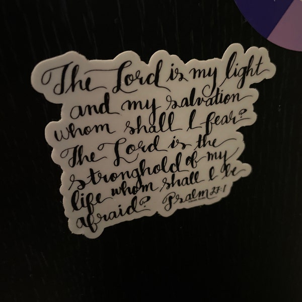 Bible Verse Stickers Faith Stickers Set of 3 Vinyl Stickers Psalm 121 ...