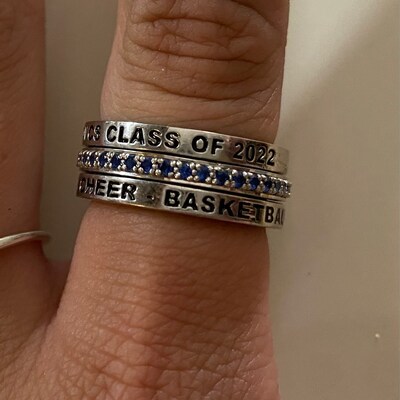 Rose Gold College Class Ring,school Ring,class Rings,graduation Ring ...
