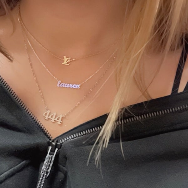 Custom Dainty Name Necklace, Minimalist Necklace, Perosonalized Name ...