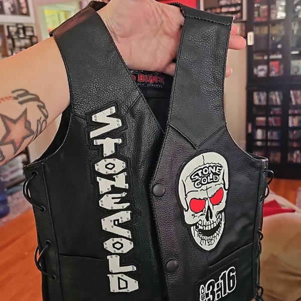 KIDS OF ANARCHY Leather Vest Includes Patch Set. Sons of Anarchy Fan ...