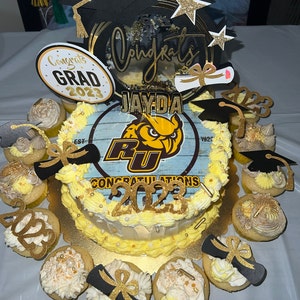 Custom Graduation Shaker Cake Topper, Graduation Cake Topper ...