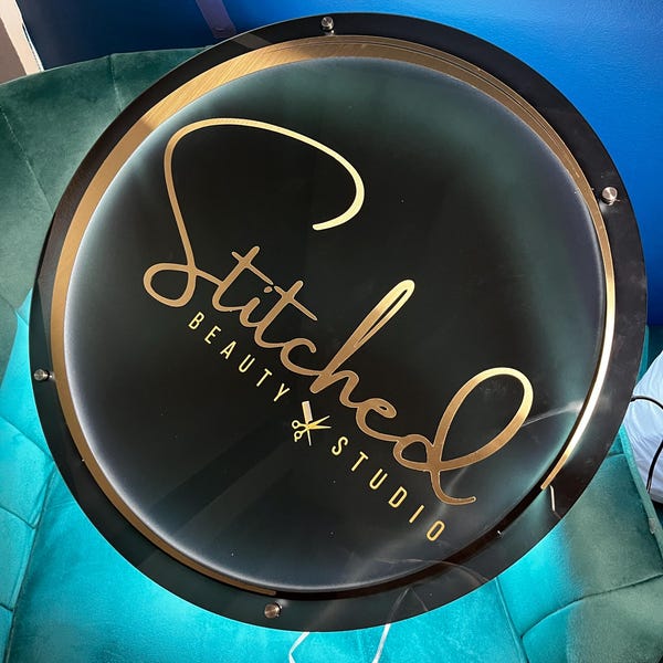 Custom Backlit Acrylic Sign | LED Backlit Plexiglass and Perspex ...