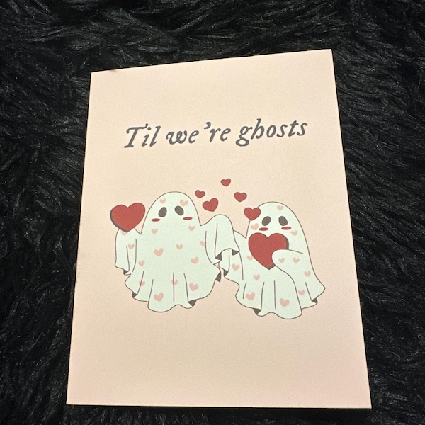 Cute I Love You Card for Partner | Ghosts Greeting Card for Boyfriend ...