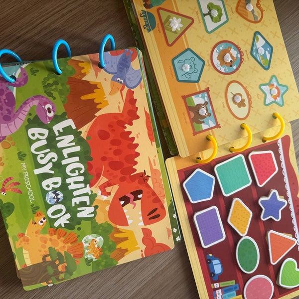 New Quiet- Busy Book Montessori Cartoon Preschool Educational - Etsy