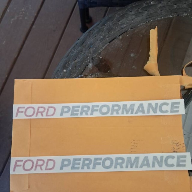 Pair (2) Ford Performance Hood Cowl Sticker Decals, Fits Raptor Mustang ...