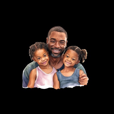 Watercolor Black Girls With Tattoos Clipart Bundle Black Girl Clipart ...