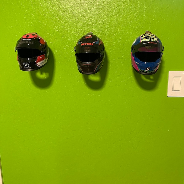 The ORIGINAL Mini Helmet Wall Display Hook for Football, Racing ...