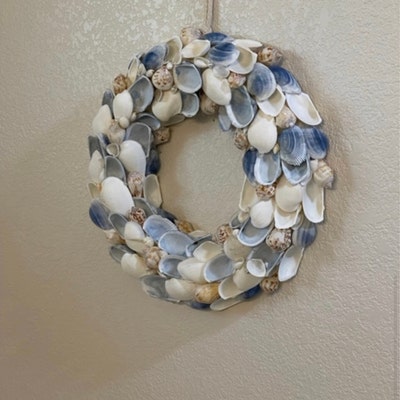 Seashell Wreath Summer Coastal Door Beach Wreathmore COLORS - Etsy