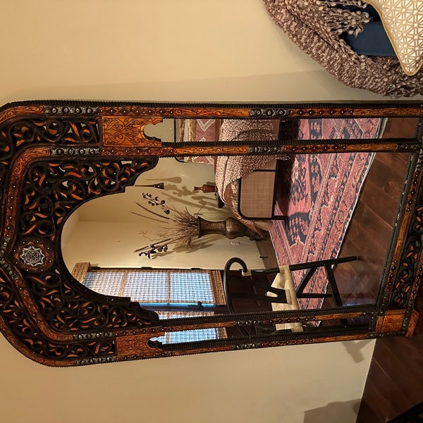 Antique Old Riad Wrought Iron Filigree Art Window, Moorish Architecture ...