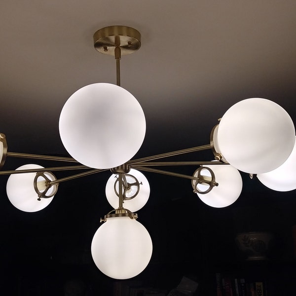 Gorgeous Mid Century Sputnik Chandelier Light Lamp , Large Modern HELIO ...