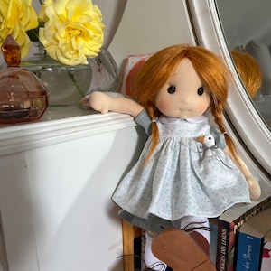 Mia Full Mobile Doll, Waldorf Doll Inspiration, Organic Cotton Doll ...
