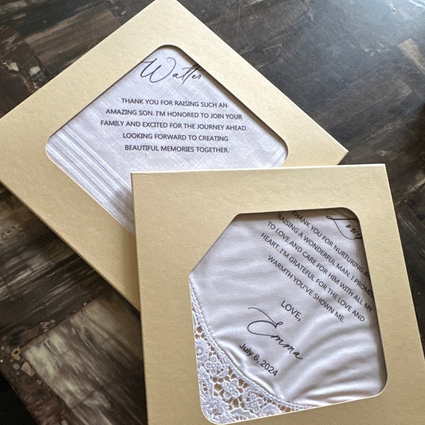 Personalized Wedding Handkerchief, Printed Wedding Handkerchief ...